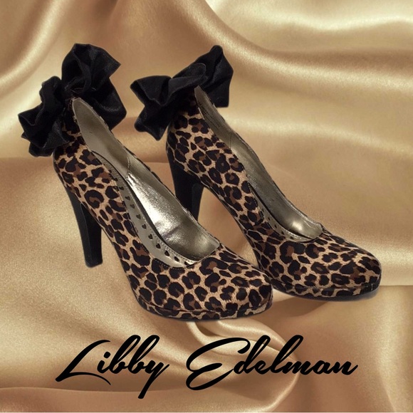libby. edelman | Shoes | Libbyedelman Nadrina Platform Heels Leopard ...
